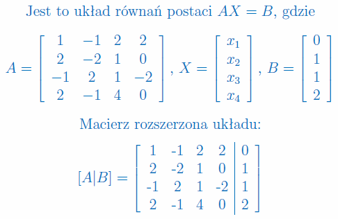 Rozwiązać układ równań metodą eliminacji Gaussa - zad. (2) - Obliczone.pl