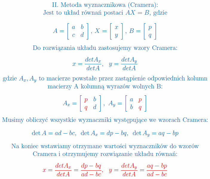 Rozwiąż układ równań metodą przeciwnych współczynników oraz za pomocą ...